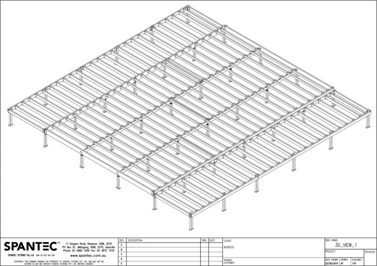 Designed, Manufactured And Delivered Kit Floor & Roof Frames - Spantec