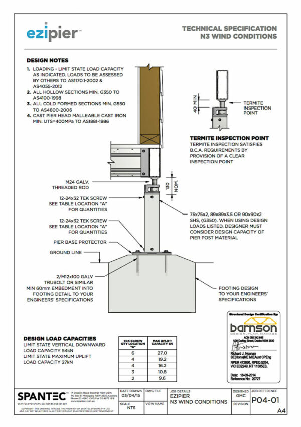 How to use & specify; Boxpsan, Colorbeam, Ezipier, Ezibrace - Spantec