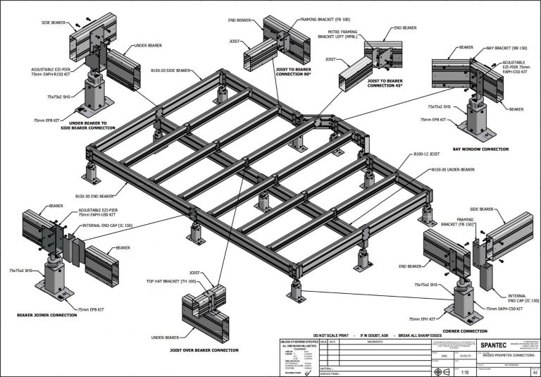 Steel Flooring Brackets For Boxspan Floor & Deck Frames - Spantec